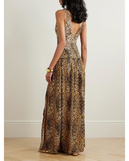 Melissa Odabash Elsa Belted Leopard-Print Jersey Maxi Wrap Skirt in ...