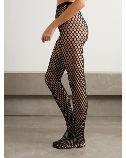 Wardrobe NYC Rhw Wool-Blend Fishnet Tights in White | Lyst