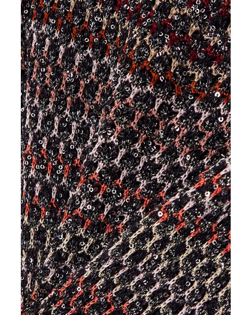 Missoni Sequin-embellished Striped Metallic Crochet-knit Flared Pants ... Missoni Sequin-embellished Striped Metallic Crochet-knit Flared Pants ...