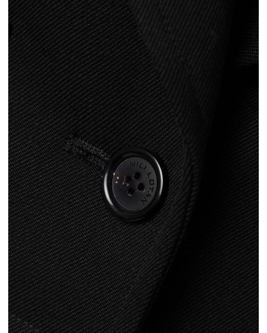Nili Lotan Belino Cropped Wool-Twill Blazer in Black | Lyst UK