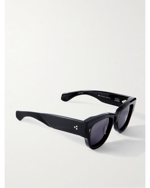 Jacques Marie Mage Chelsea Square-Frame Acetate Sunglasses in Black | Lyst