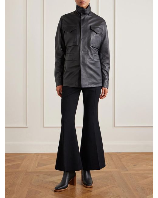 Gabriela Hearst Darwin Leather Jacket in Black | Lyst UK