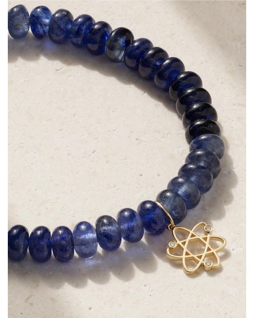 Sydney Evan Cosmos 14-Karat, Sapphire And Diamond Bracelet in Blue ...