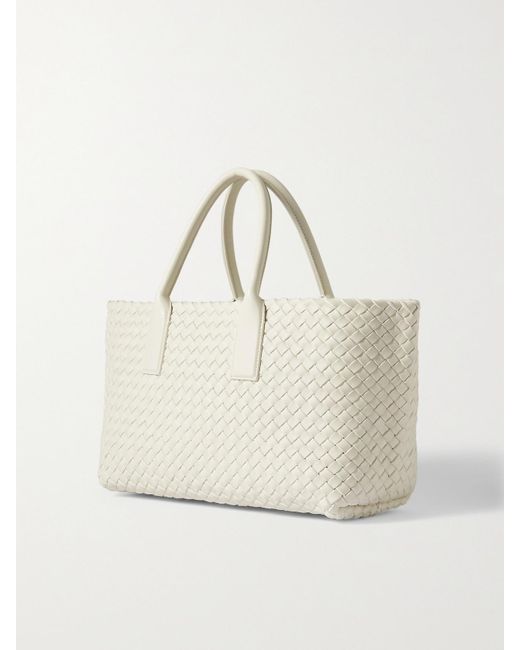 Bottega Veneta Small Cabat Intrecciato Leather Tote in Natural | Lyst