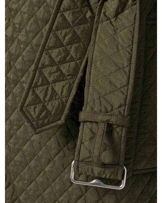 Burberry Belted Double-Breasted Quilted Padded Shell Trench Coat in ...