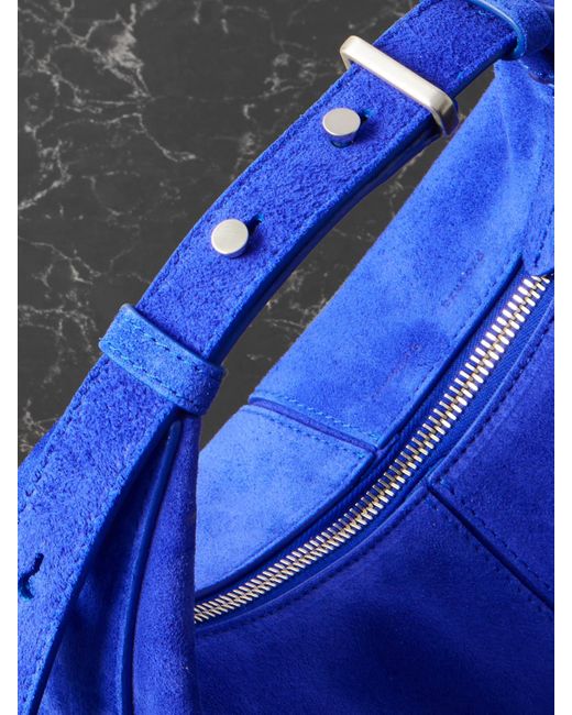 Proenza Schouler Slide Mini Paneled Leather-Trimmed Suede Shoulder Bag ...
