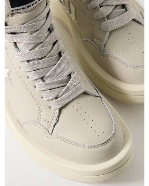 Rick Owens Converse Turbowpn Textured-Leather High-Top Sneakers in ...