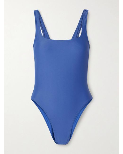 Matteau Nineties Recycled Swimsuit in Blue | Lyst