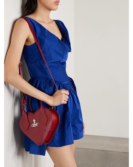 Vivienne Westwood Josephine Logo-Embellished Croc-Effect Leather ...