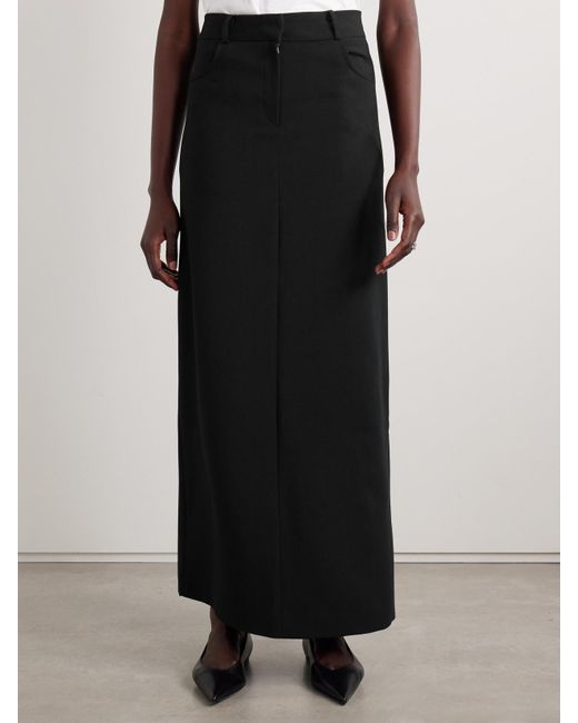 Frankie Shop Malvo Crepe Maxi Skirt in Black | Lyst