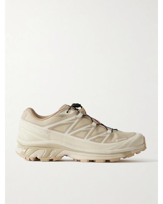 Salomon Xt-6 Rubber-Trimmed Gore-Tex Mesh Sneakers in White | Lyst