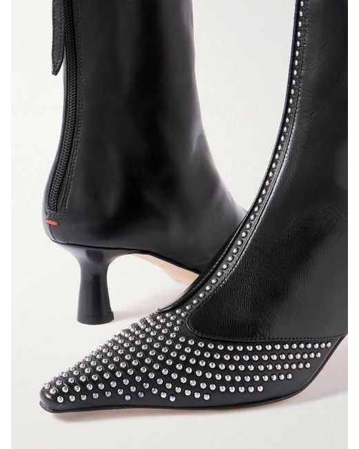 Aeyde Sila Studded Leather Ankle Boots in Black | Lyst UK