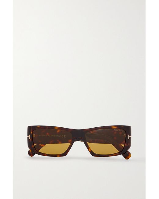 Tom Ford Andres Square Frame Tortoiseshell Acetate Sunglasses Lyst