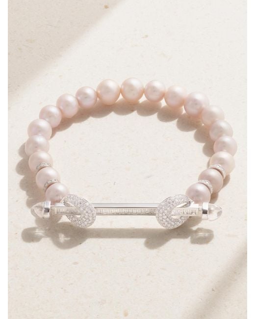 ANANYA Chakra 18-Karat Multi-Stone Bracelet in Natural | Lyst UK