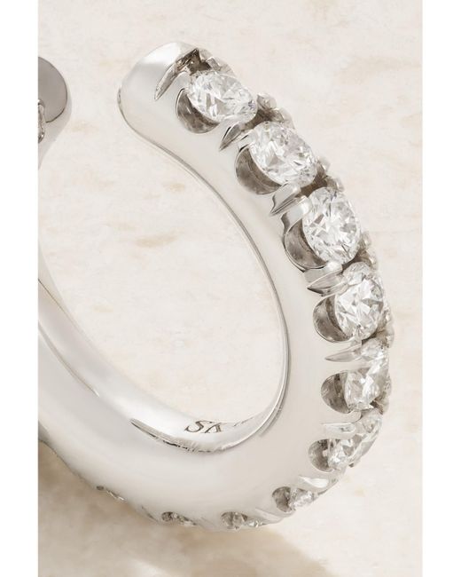 Spinelli Kilcollin Eclipse 18-Karat Diamond Ear Cuff in Natural | Lyst