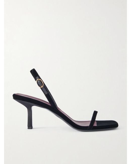Neous Noqui Velvet Sandals in Metallic | Lyst UK