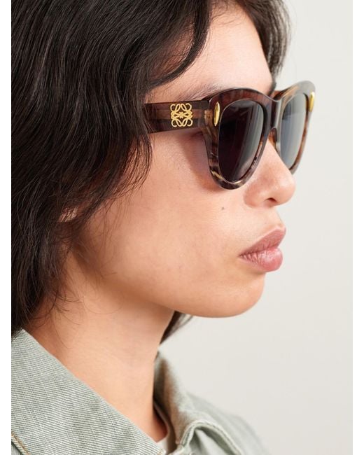 Loewe Anagram D-Frame Acetate Sunglasses in Blue | Lyst UK