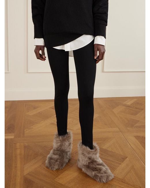 Christen Big Boot Shearling Ankle Boots in Natural | Lyst UK