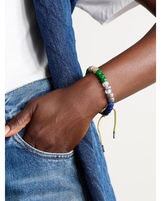 Carolina Bucci Forte Beads Montauk Sterling, Multi-Stone And Lurex ...