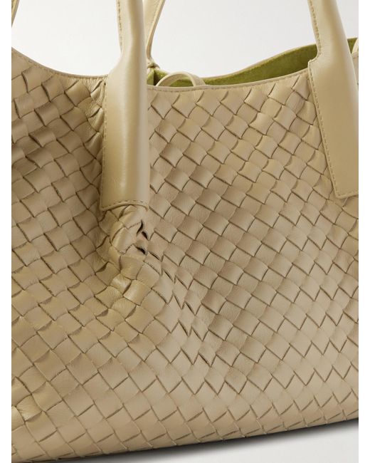 Bottega Veneta Pinacoteca Intrecciato Leather Tote in Natural | Lyst