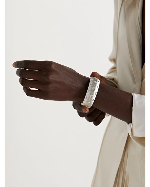 Buccellati 18-Karat And Diamond Cuff in Natural | Lyst