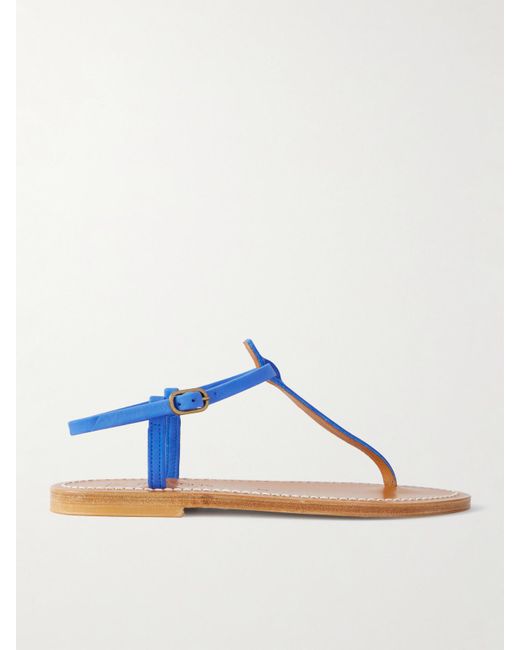 K. Jacques Picon Nubuck Sandals in Blue | Lyst