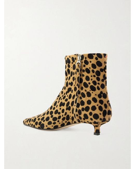 Aeyde Sofie Leopard-Print Calf Hair Pumps in Natural | Lyst UK