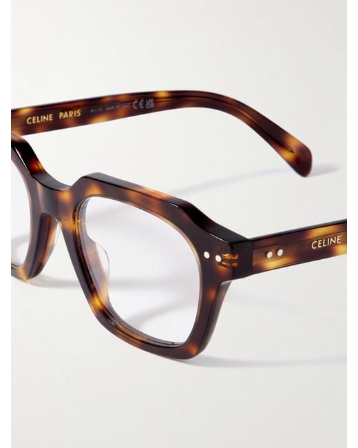 Celine Square-Frame Acetate Optical Glasses | Lyst