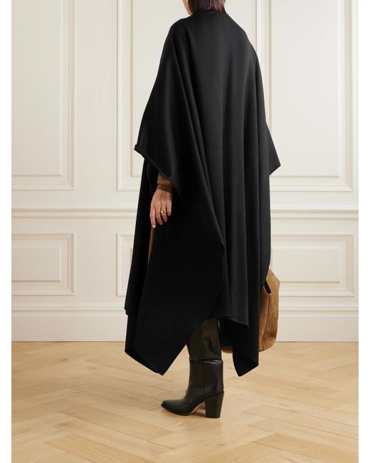 Loro Piana Maria Cashmere Wrap in Black | Lyst