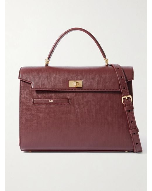 Anya Hindmarch Mortimer Textured Leather Shoulder Bag | Lyst UK