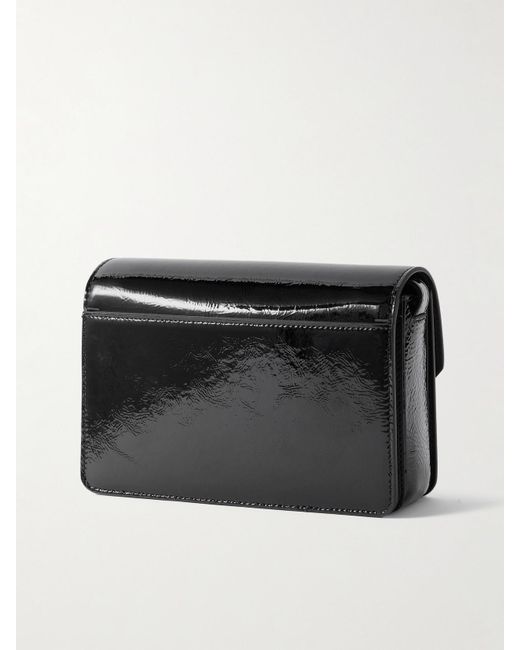 Christian Louboutin Loubi54 Patent-Leather Shoulder Bag in Black | Lyst