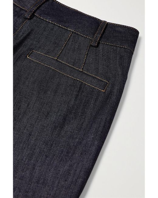 Adam Lippes Deeda High-Rise Straight-Leg Jeans in Blue | Lyst UK