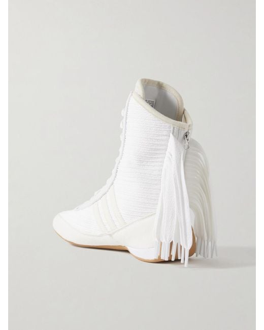 adidas By Stella McCartney Rasant V3 Fringed Vegan-Trimmed Canvas ...