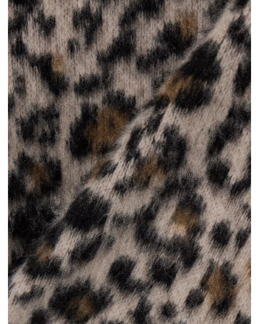 Nili Lotan Zamira Leopard-Jacquard Cashmere And Silk-Blend Sweater in ...