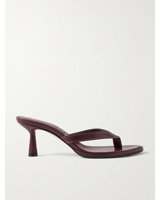 Aeyde Daphne Leather Sandals in Natural | Lyst