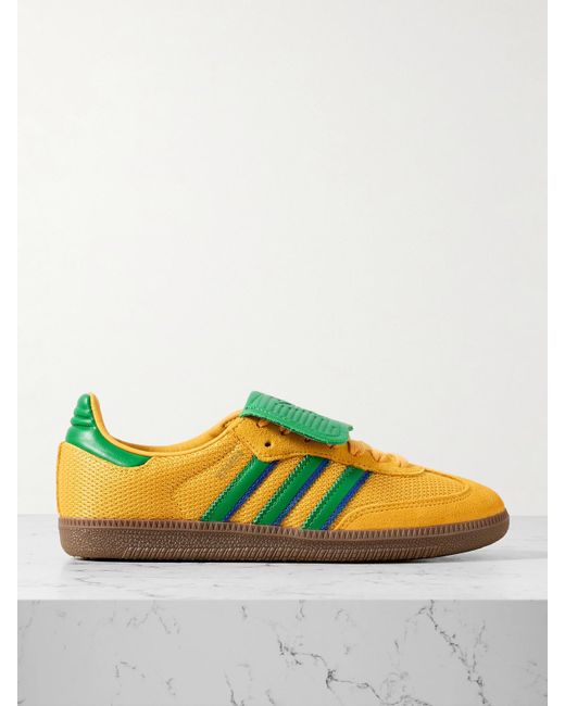 adidas Originals Samba Og Mesh, Suede And Leather Sneakers in Yellow | Lyst