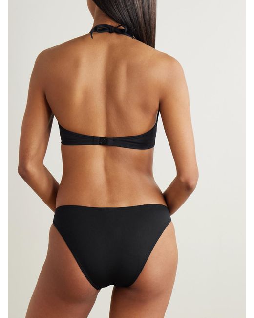 Eres Les Essentiels Gang Triangle Bikini Top in Black | Lyst