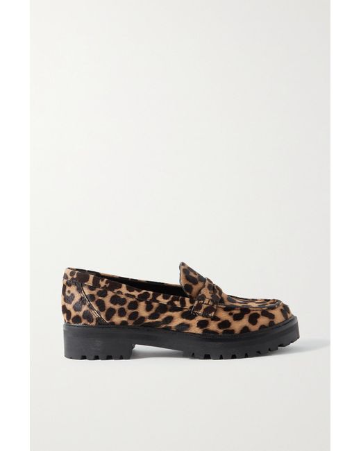 Reformation Agathea Leopard-print Calf Hair Loafers | Lyst UK Reformation Agathea Leopard-print Calf Hair Loafers | Lyst UK