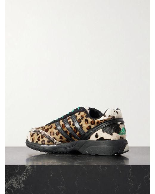 adidas Originals Adizero Adios Og Brushed-Suede And Rubber-Trimmed Pony ...