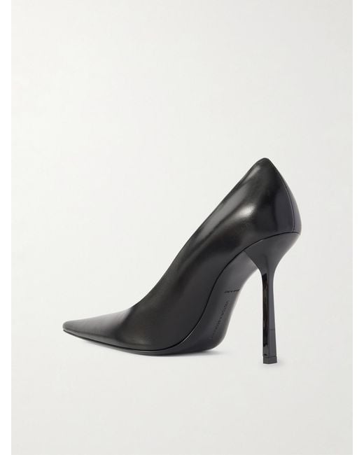 Victoria Beckham Victoria Leather Pumps in Black | Lyst UK