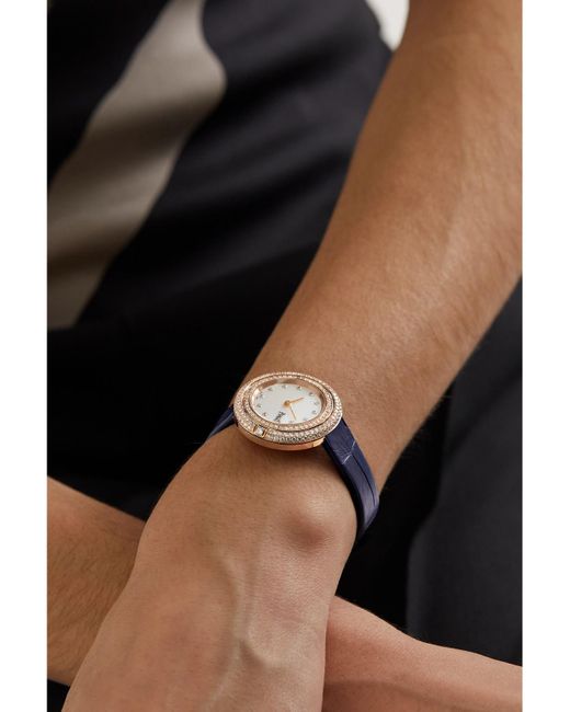 Piaget Possession 29Mm 18-Karat Rose, Alligator And Diamond Watch in ...