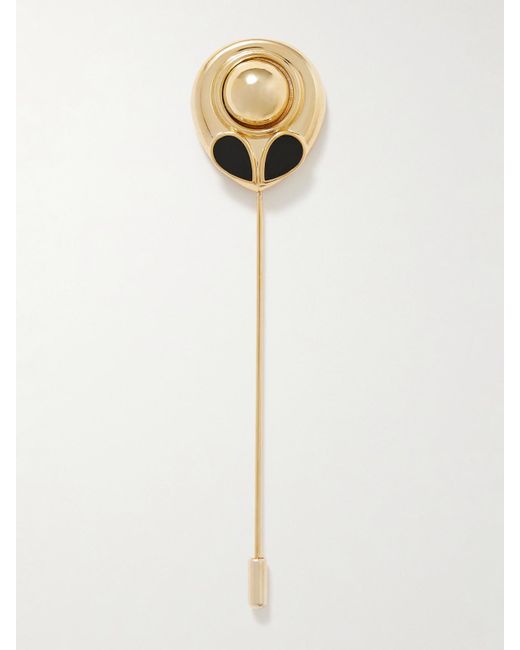 Gigi Burris Millinery Frances-Tone Enamel Pin in White | Lyst UK