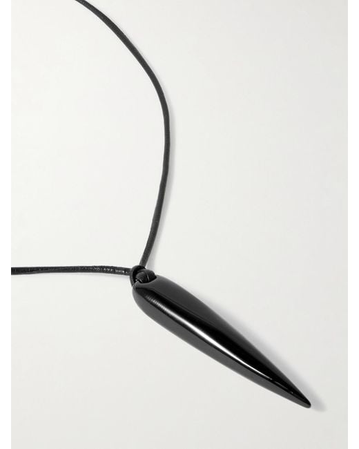 Sophie Buhai Spear, Onyx And Cord Necklace in Natural | Lyst