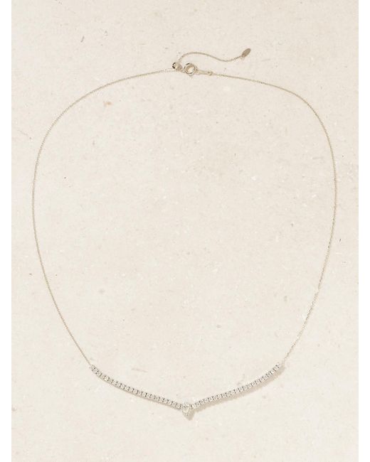 PERSÉE 18-Karat Diamond Necklace in Natural | Lyst