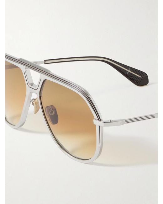 Jacques Marie Mage Lockheed Aviator-Style Titanium And Acetate ...