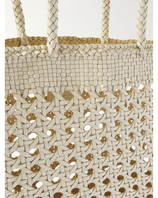 Dragon Diffusion Eclipse Woven Leather Tote in Natural | Lyst