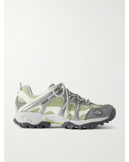 The North Face Hedgehog 06 Metallic Gore-Tex And Mesh Sneakers in White ...