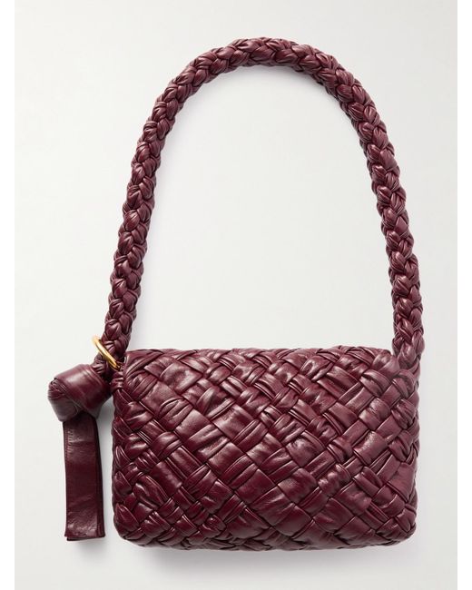 Bottega Veneta Kalimero Città Small Gathered Intrecciato Leather ...