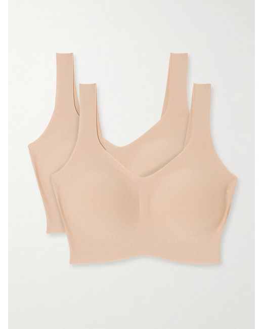Commando Set Of Two Butter Stretch-Micro Modal Soft-Cup Bralette in ...