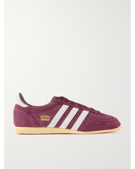 adidas Originals Japan Leather-Trimmed Suede Sneakers in Purple | Lyst UK